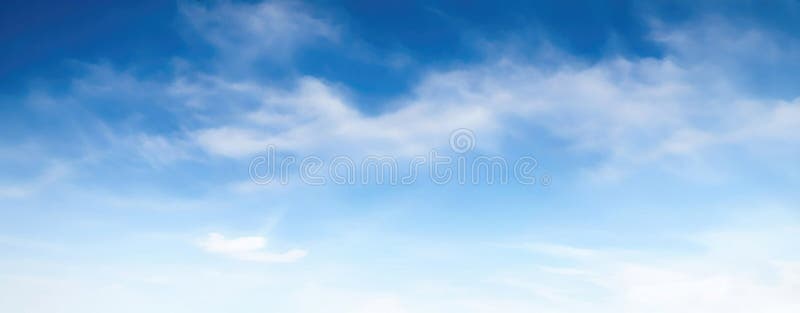 Original Widescreen Blue Sky Background Image with Light White Clouds ...