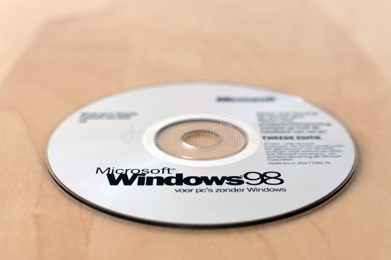 A Original Windows 98 CD on the Table Editorial Image - Image of logo ...