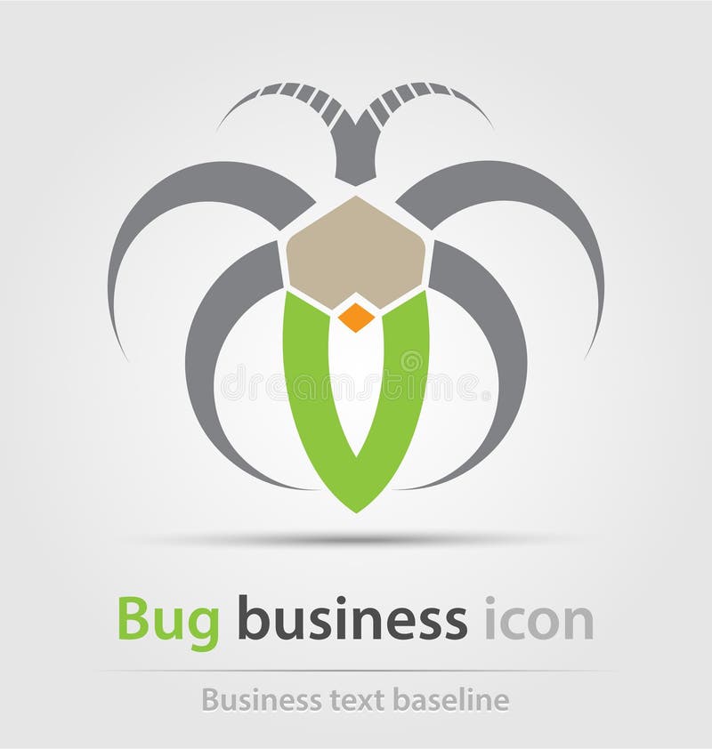 Originally Created Abstract Bug Business Icon Stock Vector ...