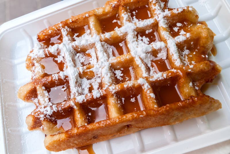 Originele Belgische Wafel stock afbeelding. Image of origineel - 49301627