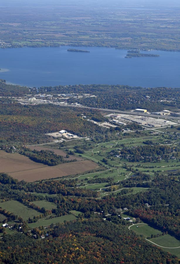Orillia Ontario, aerial stock image. Image of lake, outdoors - 79933299