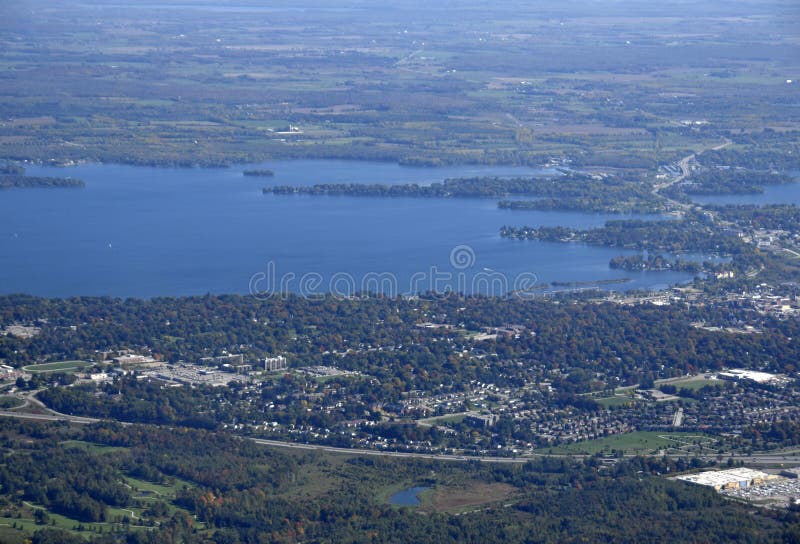 Orillia Ontario, aerial stock image. Image of lake, outdoors - 79933299