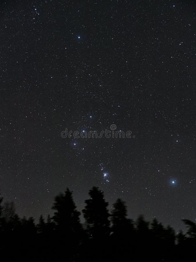 Night Sky Stars, Orion Constellation Stock Image - Image of astro ...