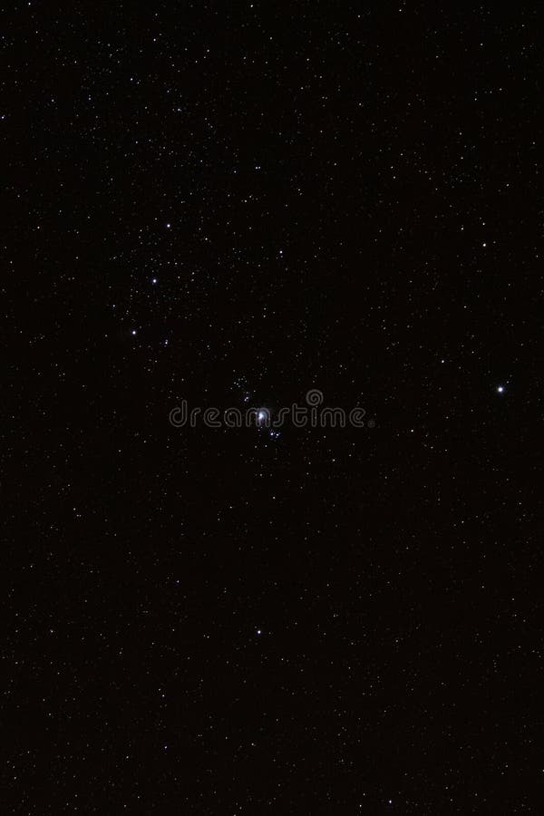 The Orion Nebula on a Field of Stars Stock Photo - Image of space ...