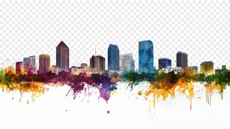 Orlando city skyline stock image. Illustration of tree - 341484863