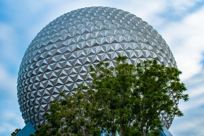 Top View of Sphere at Epcot 2 Editorial Stock Image - Image of china ...