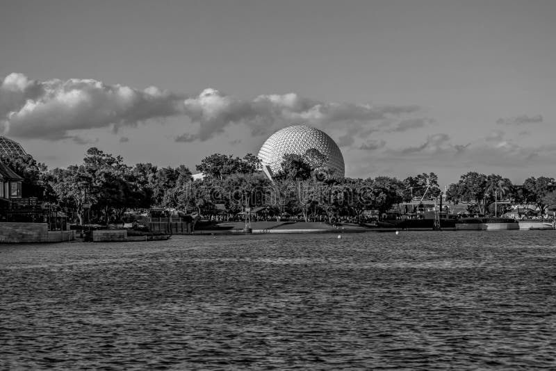 Partial View of Epcot Sphere at Walt Disney World 2 Editorial Image ...