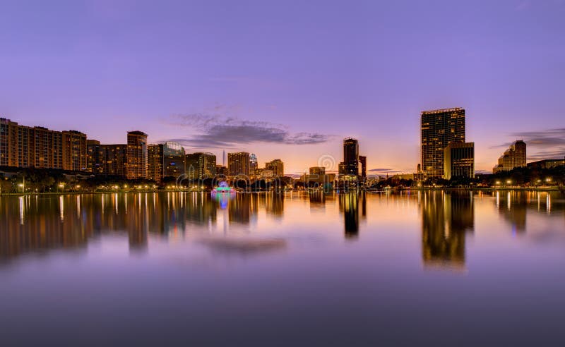 Orlando Skyline stock image. Image of lakeshore, office - 23728239