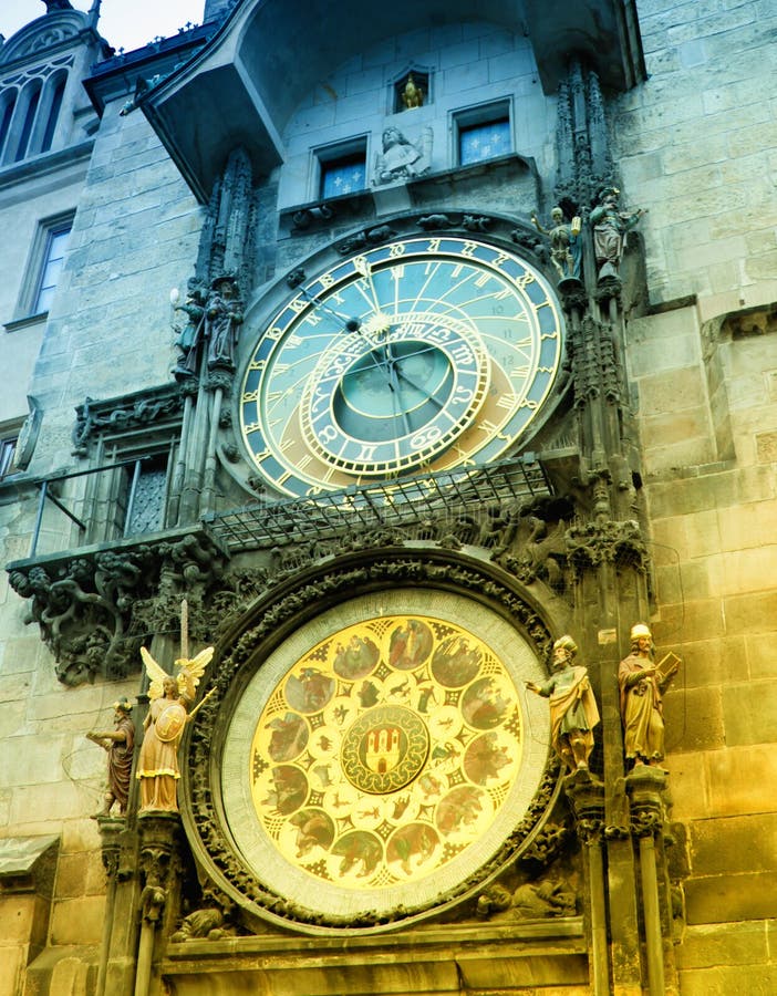Orloj Astronomical Clock in Prague in Czech Republic Stock Image ...