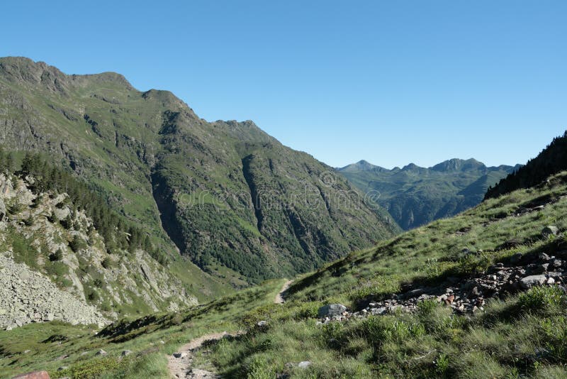 Orlu valley in Pyrenees stock photo. Image of landscape - 28177880