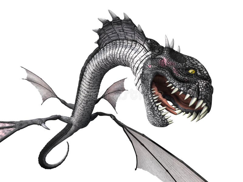 Ormdrakeattacker stock illustrationer. Illustration av vilde - 44603828