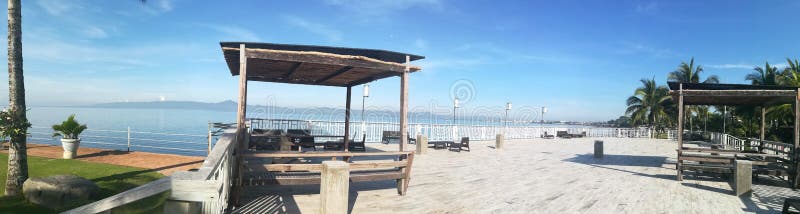 Ormoc Seashore Seen from Sabin Resort Hotel Ormoc Stock Image - Image ...