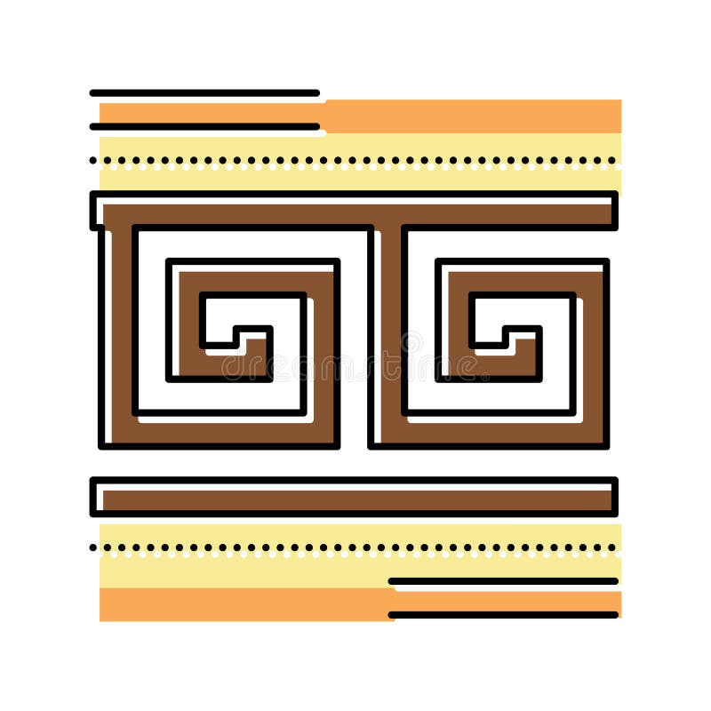 Ornament Ancient Greece Color Icon Vector Illustration Stock Vector ... Ornament Ancient Greece Color Icon Vector Illustration Stock Vector ...