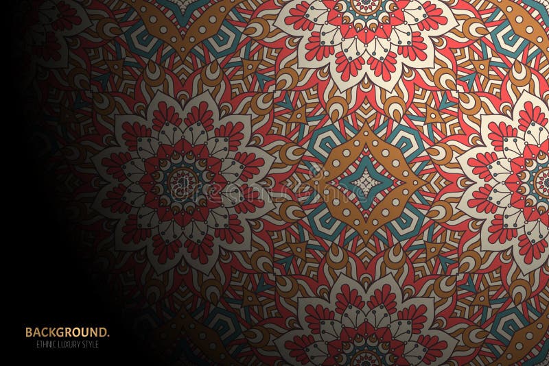 Vector Luxury Islamic Background with Mandala Stock Vector ...