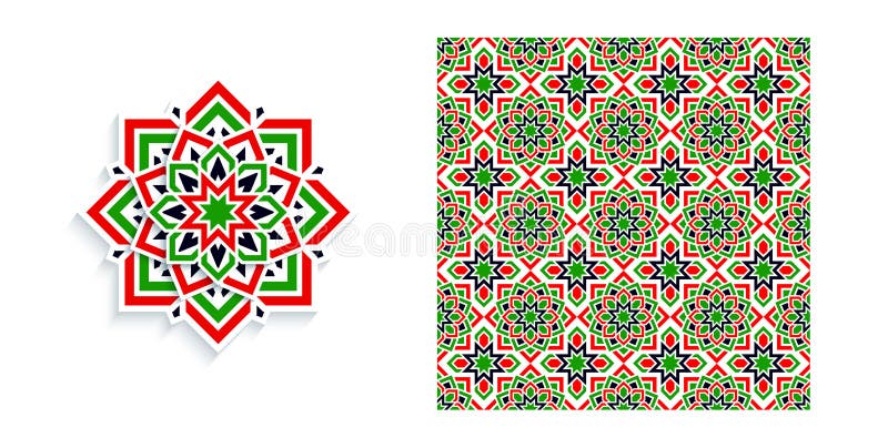 Arabic Vector Seamless Pattern. Repeated Background. Traditional UAE ...