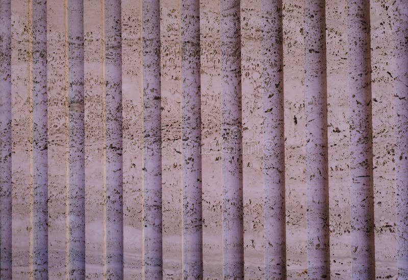 The Ornament is Embossed on a Stone Wall. Stone Texture of Pink Shade ...