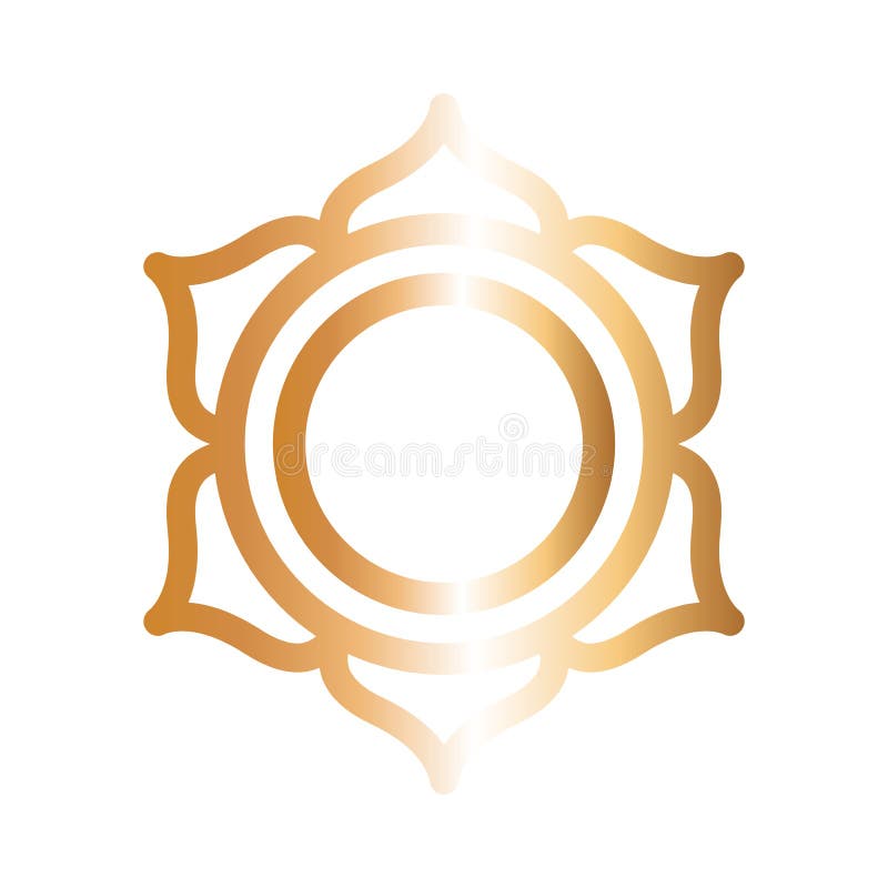 Ornament in Flower Shaped Gold Vector Design Stock Vector ...