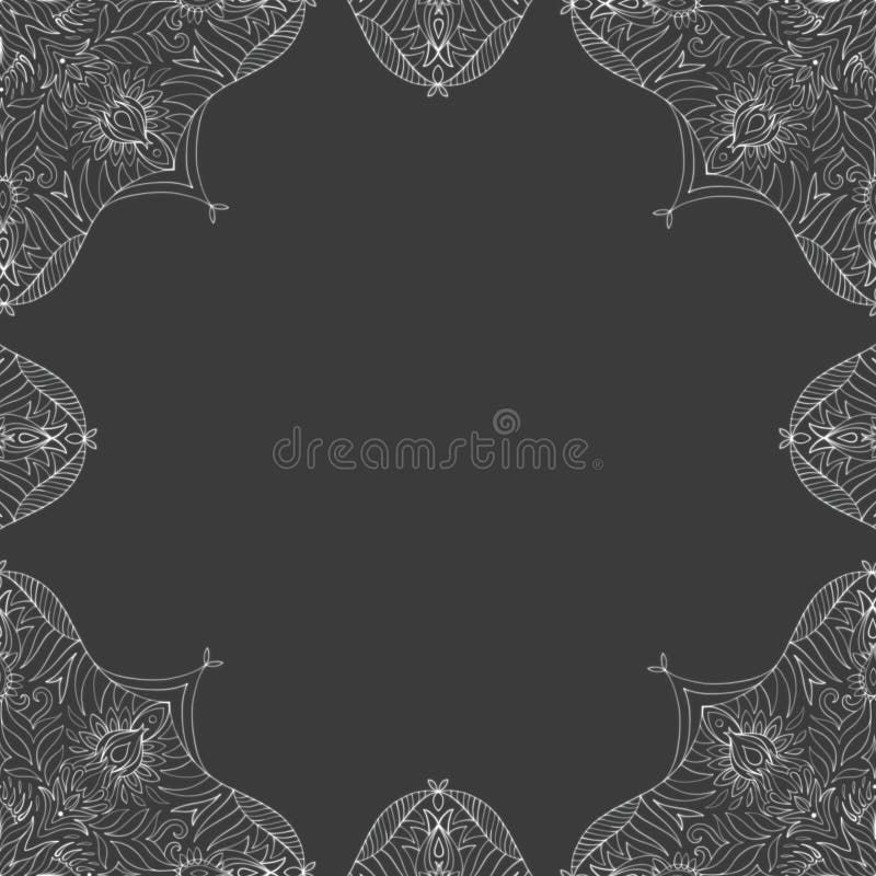 Ornamental Frame. Decorative Border - Corners - Grey Od Dark Grey ...