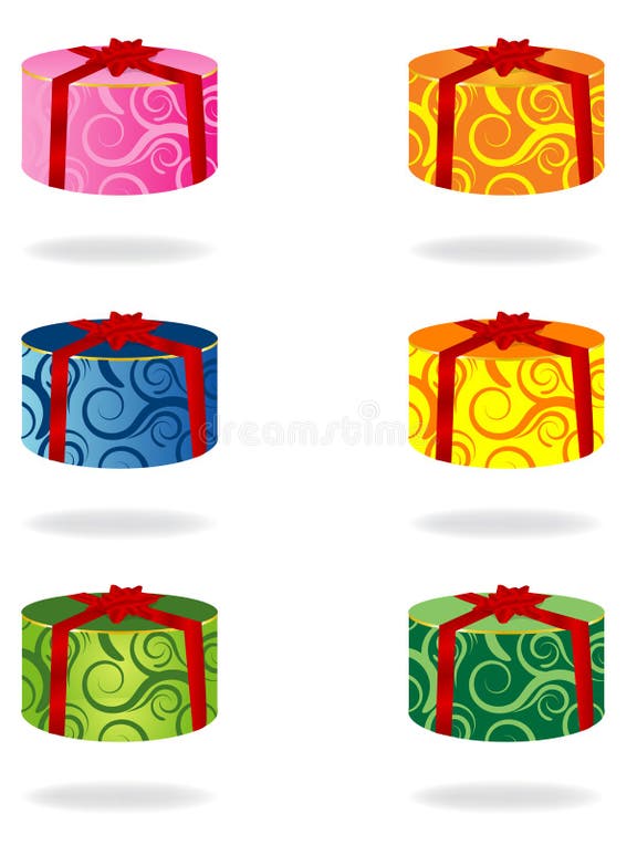 Ornament Gift Boxes stock vector. Illustration of gift - 3669176
