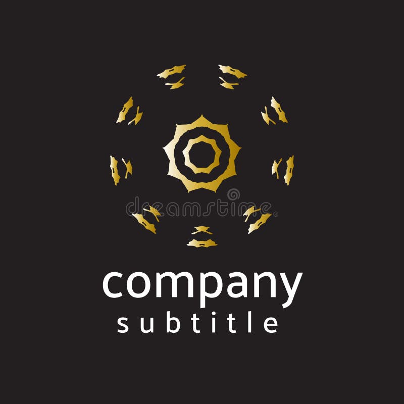 Ornament Gold and Silver Logo Stock Vector - Illustration of graphic ...