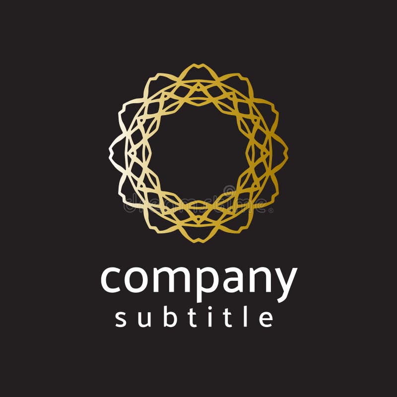 Ornament Gold and Silver Logo Stock Vector - Illustration of arrow ...