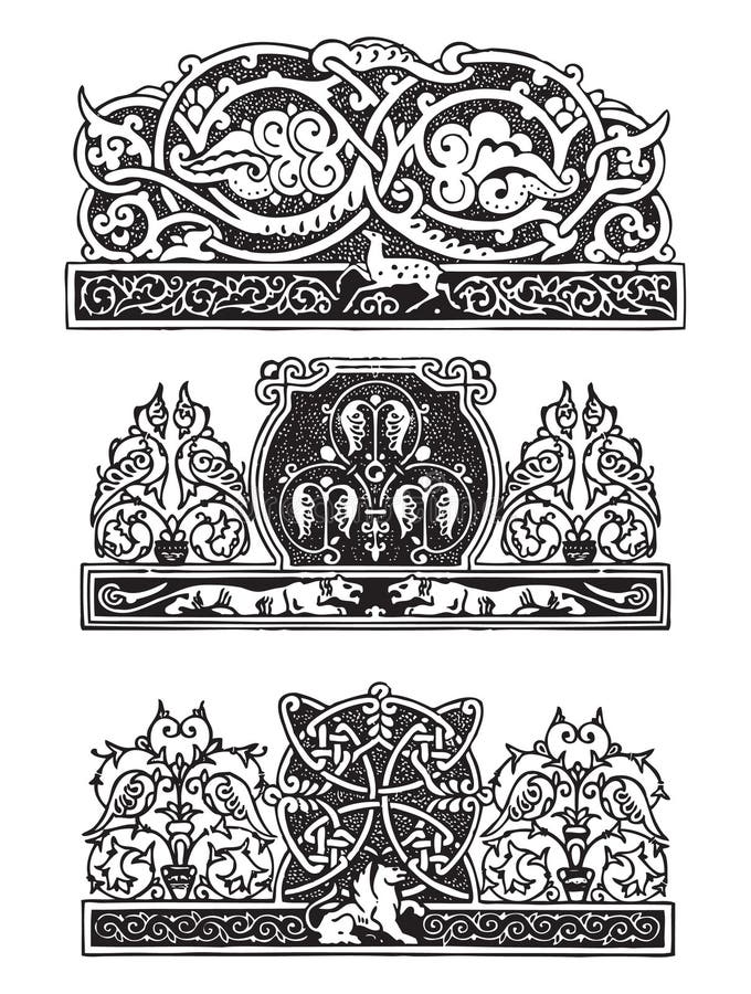 Ornament gothic stock vector. Illustration of engraving - 4138185