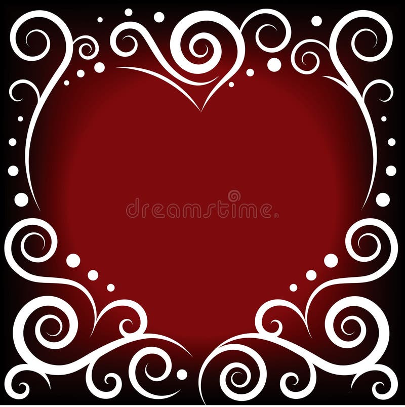 Ornament heart stock vector. Illustration of design, drawing - 37283509