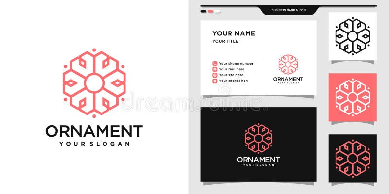 Ornament Logo Design with Circle Concept Premium Vector Stock Vector ...