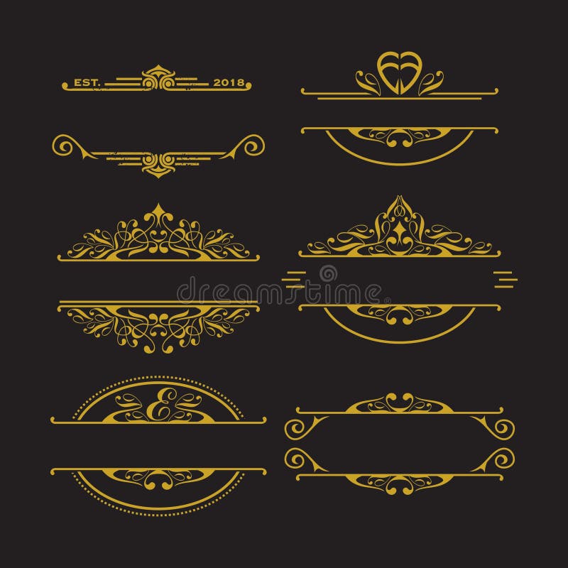 Ornament Logo , Frame Logo Vector Stock Vector - Illustration of flower ...