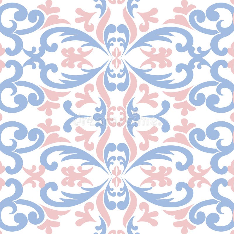 Ornament Monogram Wallpaper Seamless Pattern Stock Vector ...