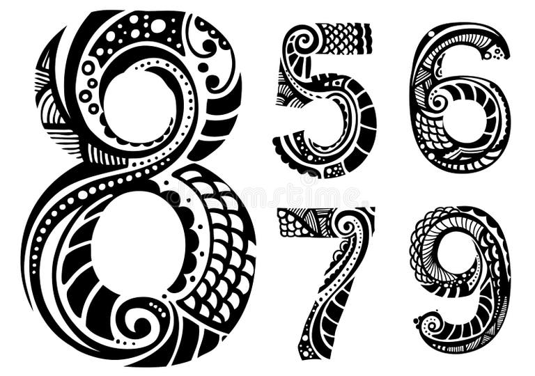 Celtic Numbers Stock Illustrations – 102 Celtic Numbers Stock ...