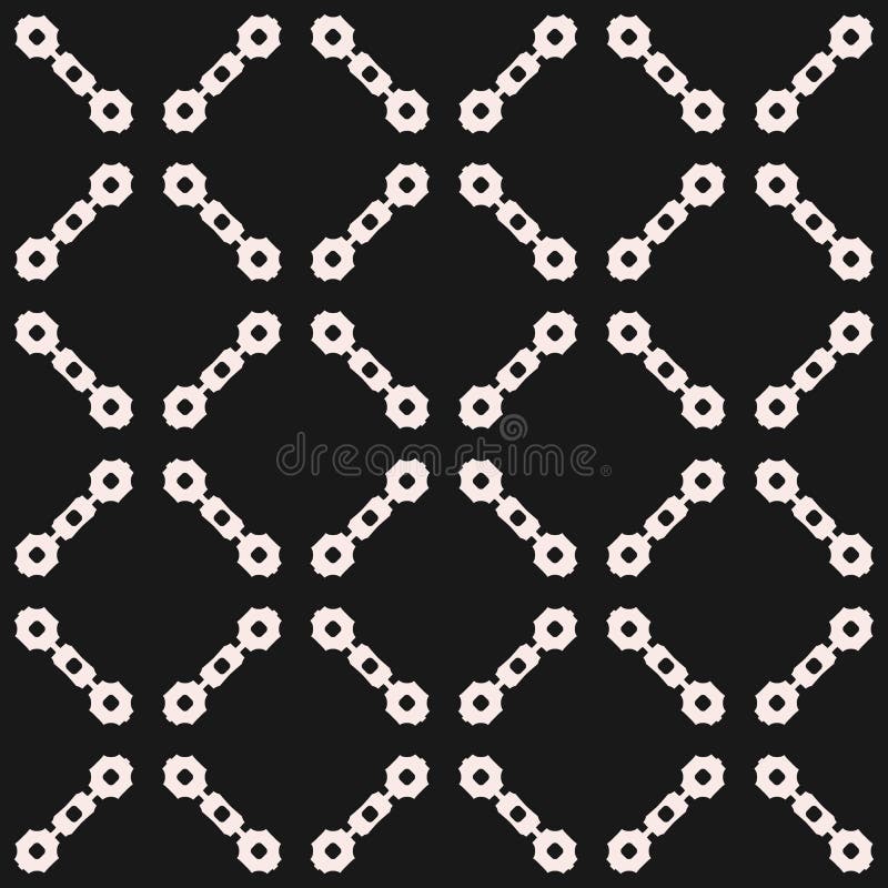 Ornament Pattern with Chains, Diagonal Lattice, Square Grid. Stock ...