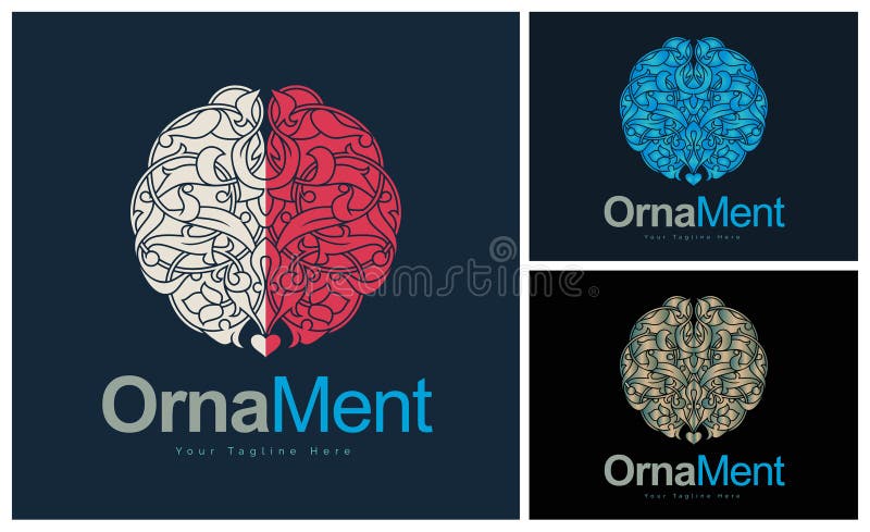 Ornament Pattern Colourful Set Modern Luxury Art and Craft Logo ...