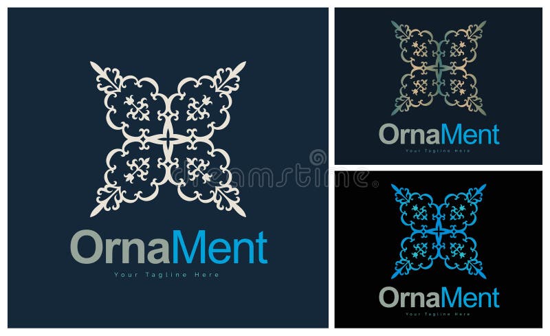 Ornament Pattern Colourful Set Modern Luxury Art and Craft Logo ...