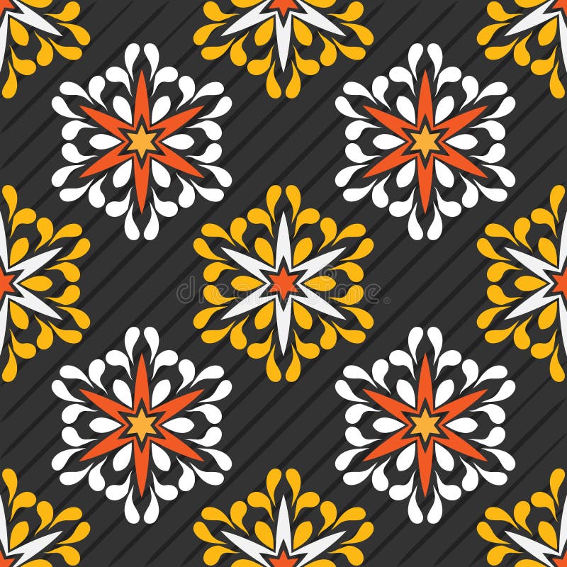 Ornament Pattern Vector Tile Stock Vector - Illustration of masonry ...