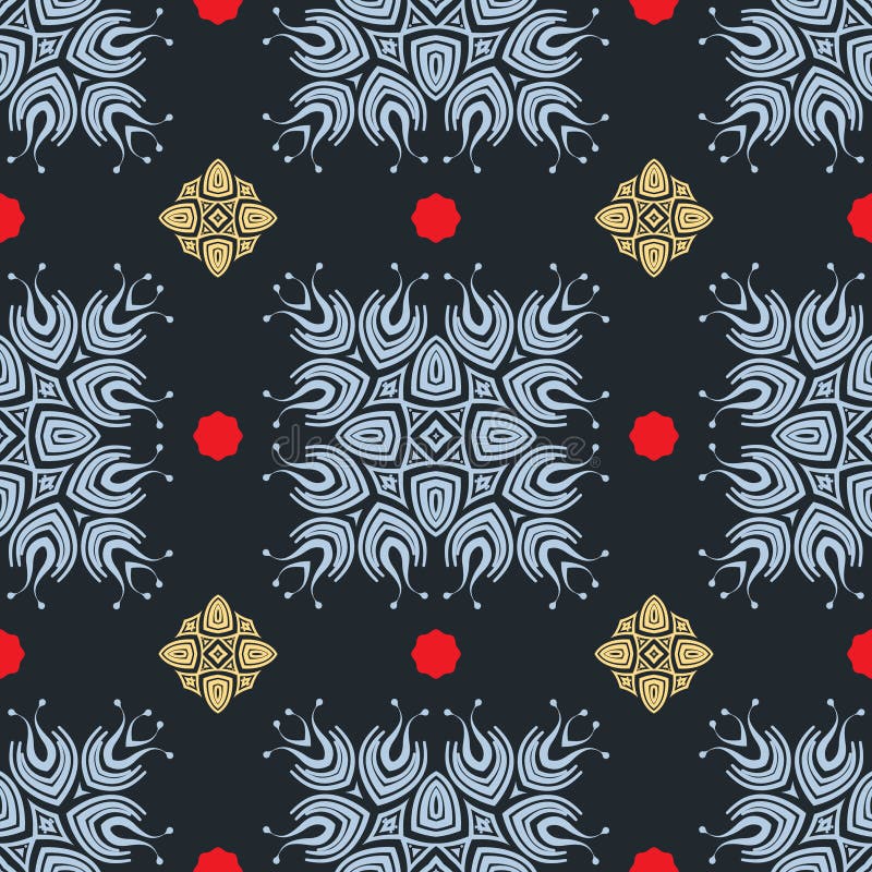 Ornament Pattern Vector Tile Stock Vector - Illustration of vintage ...