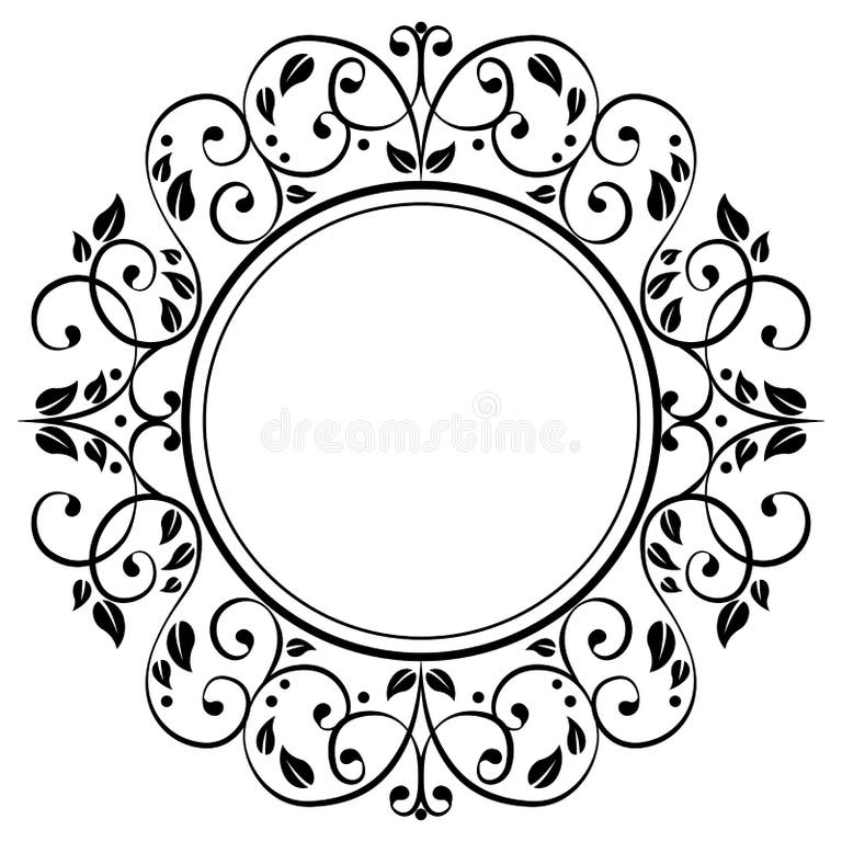 Classic Round Frame Stock Illustrations – 44,658 Classic Round Frame ...