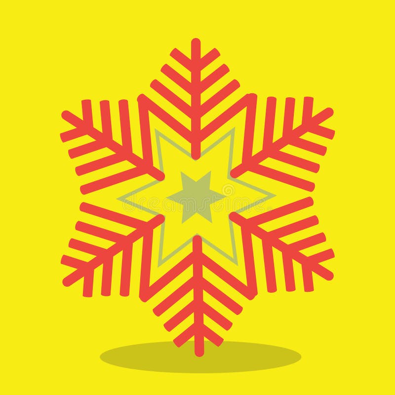 Ornament snowflake red 11 stock vector. Illustration of snowflake ...