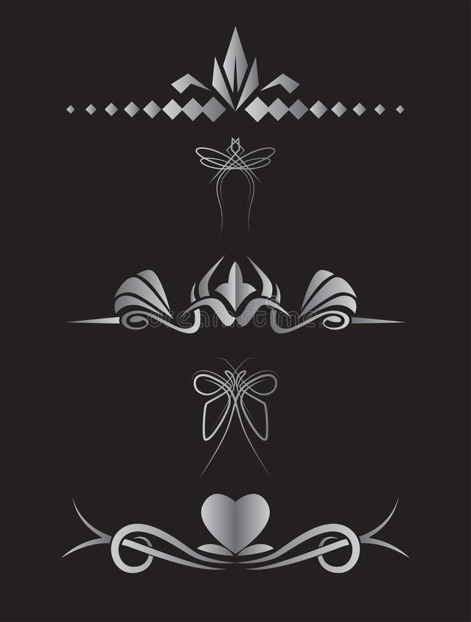 Ornament Vector, Name Tag, Design Decoration 01 Stock Vector ...