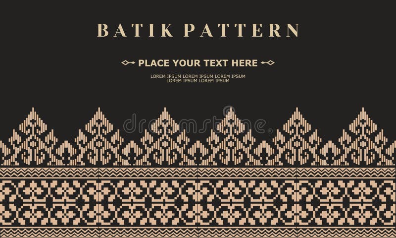 Ornament Vector Pattern Traditional Design Batik Pattern Stock Vector ...