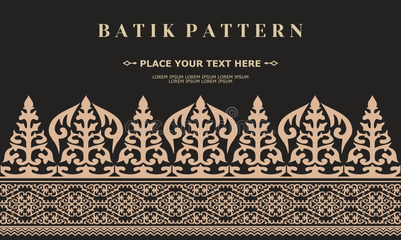 Ornament Vector Pattern Traditional Design Batik Pattern Stock Vector ...