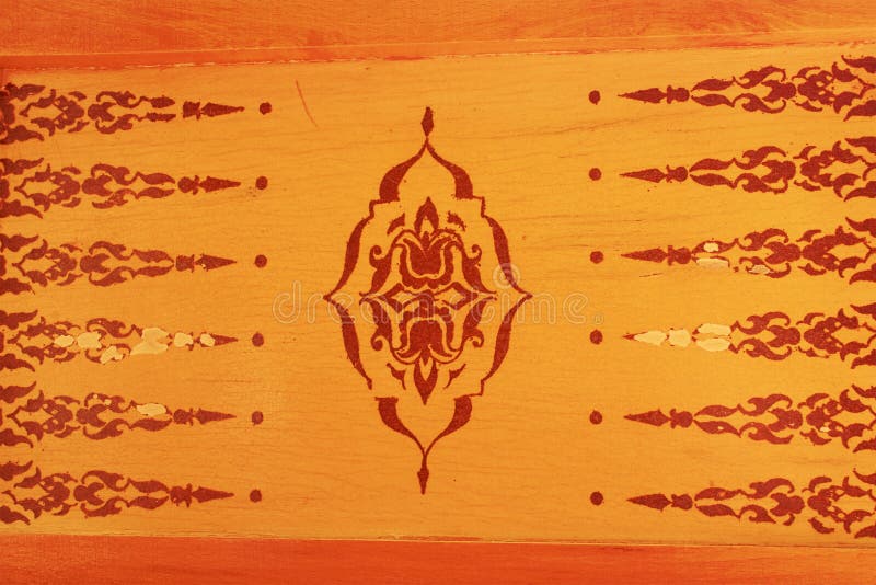 Ornament on wooden Board stock illustration. Illustration of plank ...