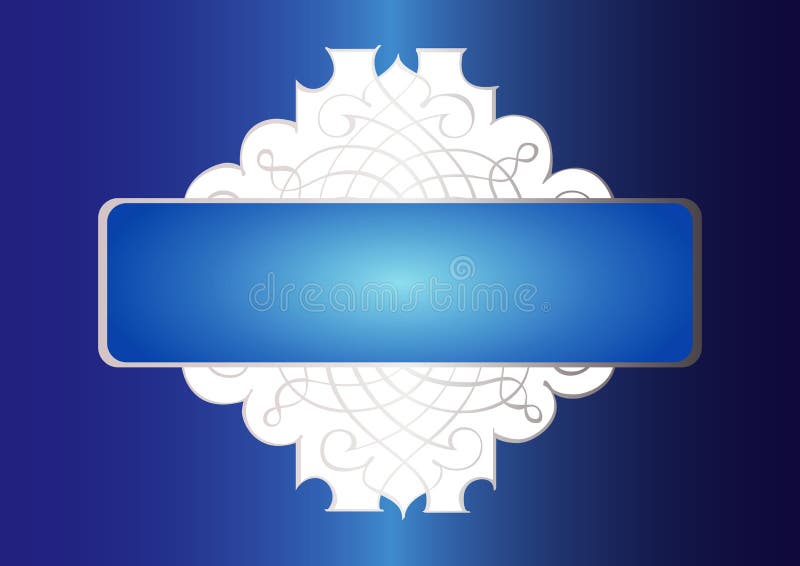 Ornamental Blue Banner Picture. Image: 7842759