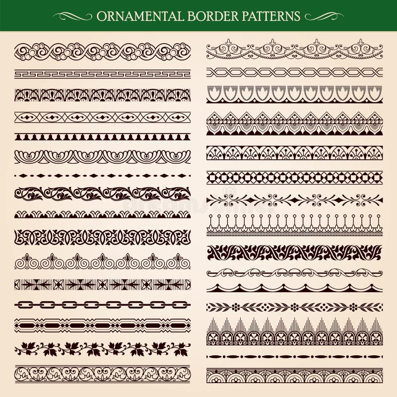 Ornamental Corner Border Made of Multiple Frames Stock Vector ...