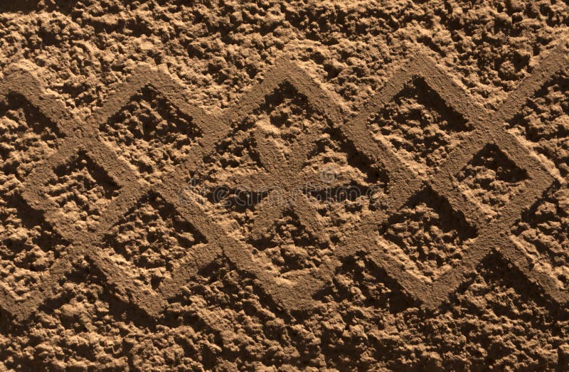 Ornamental Brown Plaster Wall Texture. Stock Photo - Image of gypsum ...