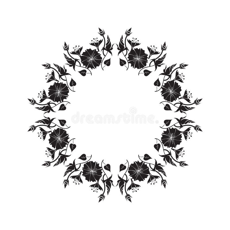 Ornamental circle frame stock vector. Illustration of delicate - 54265001