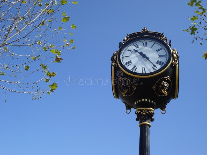 Ornamental city clock stock photo. Image of indicate - 26180770