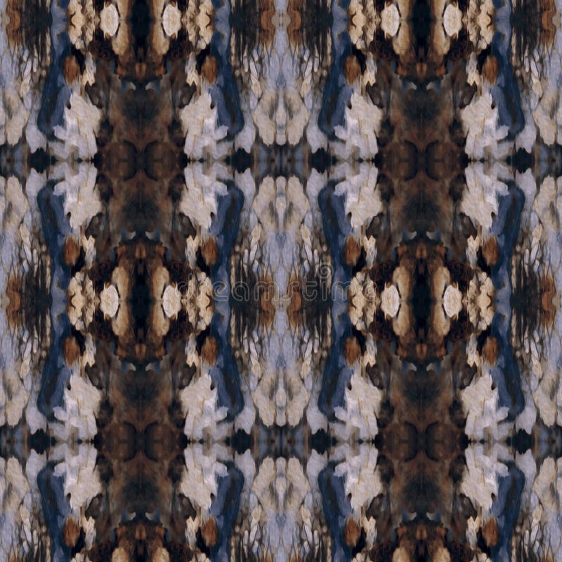 Ornamental Colourful Seamless High Resolution Pattern in Blue and Warm ...