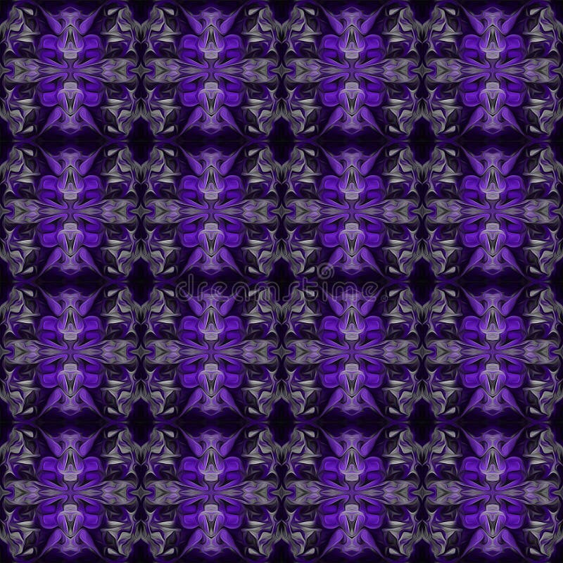 Ornamental Colourful Seamless High Resolution Pattern in Purple Stock ...