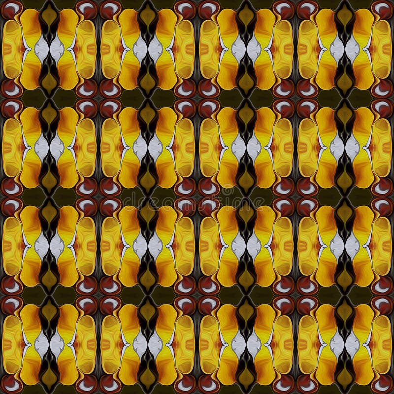 Ornamental Colourful Seamless High Resolution Pattern in Yellow, Red ...